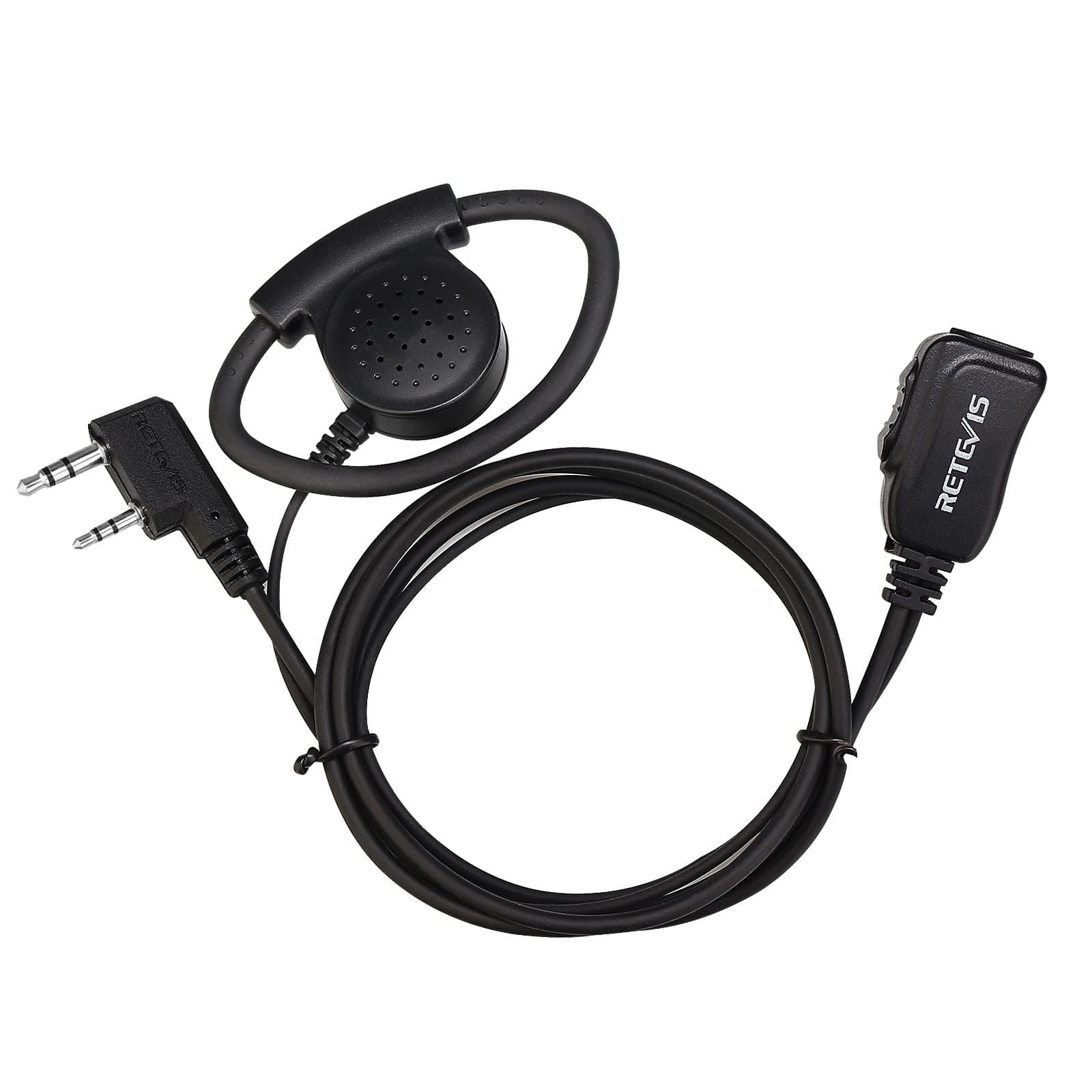 Retevis EEK012 D-Shape Earpiece | Retail & Hospitality Radio Headset ...