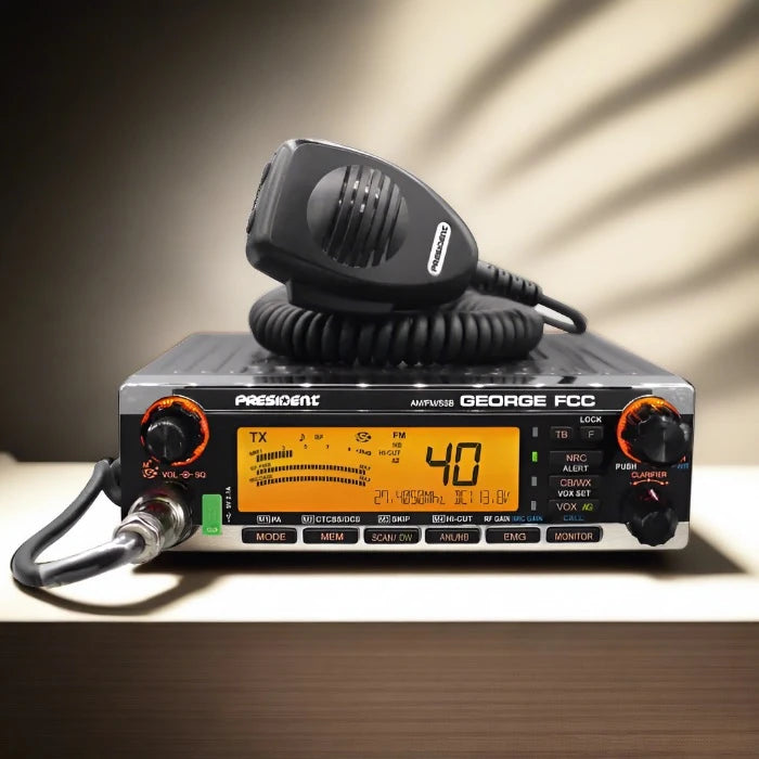 President George FCC 40 Channel CB Radio with Squelch – Fleetwood Digital